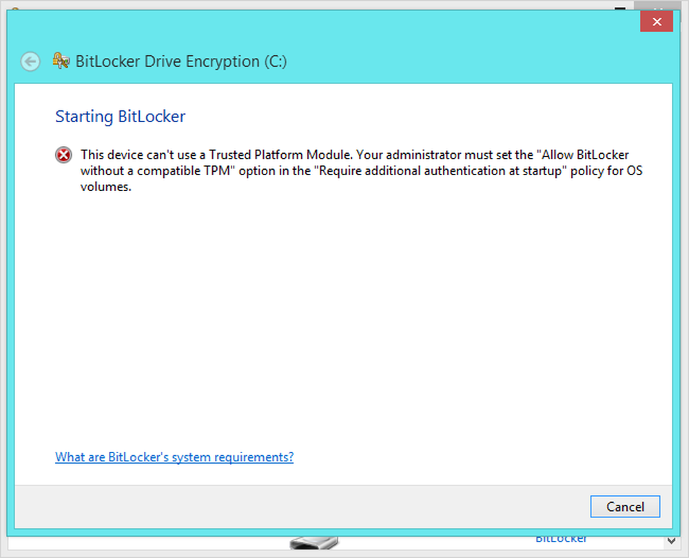 Tpm Bitlocker
